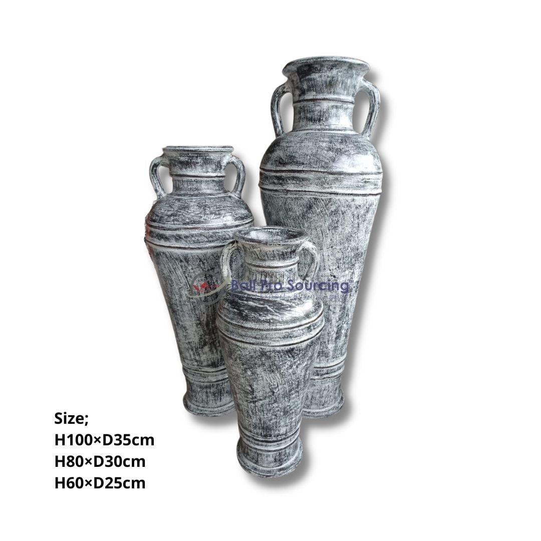 3 Sets of Big Pot with Handle Neck